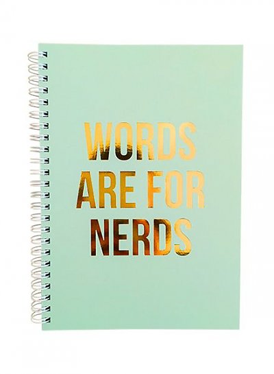 Notebook A5 formaat Words are for Nerds