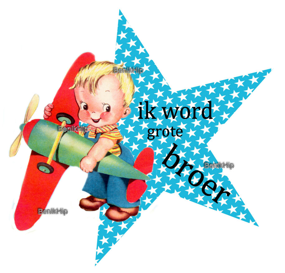 strijkapplicatie ik word grote broer