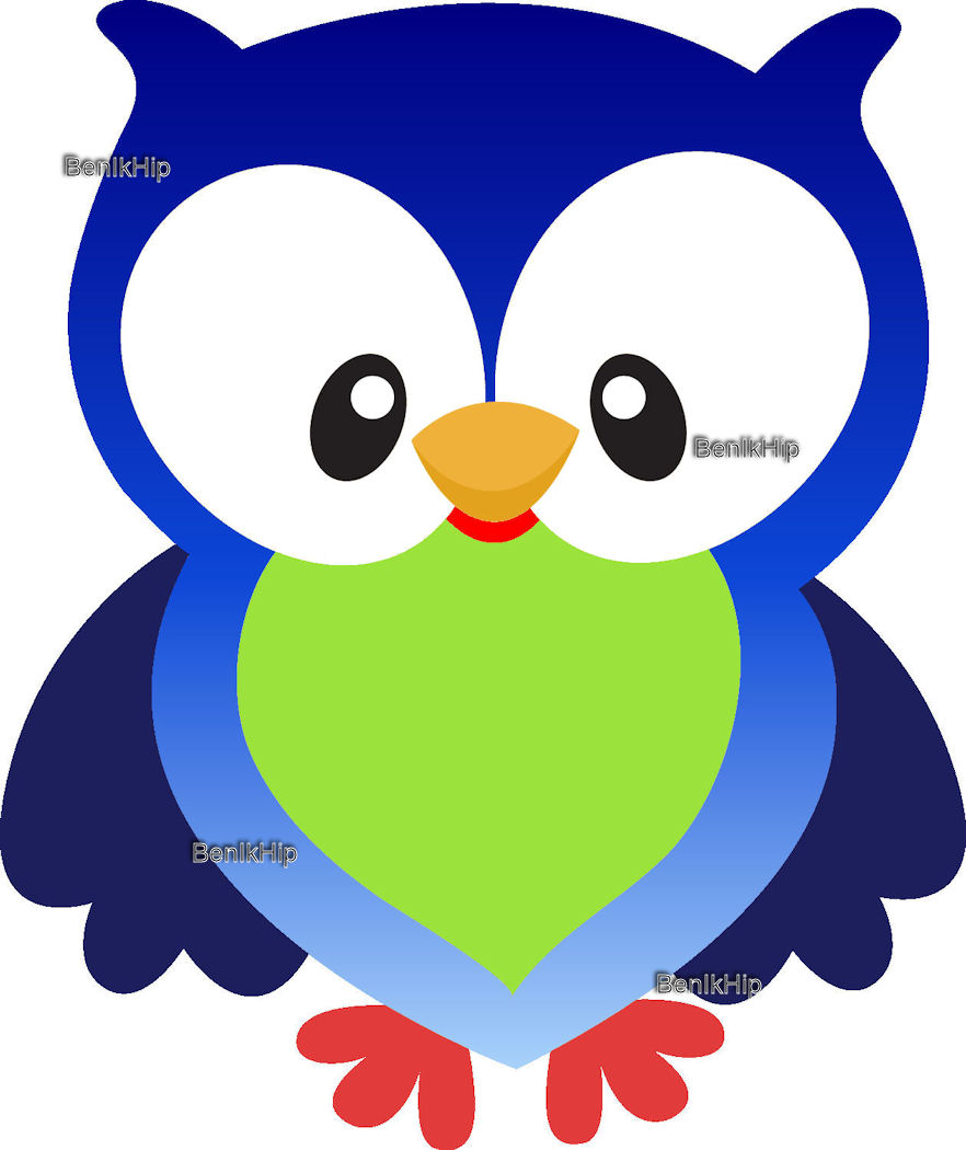 Groene Uil Cartoon Schattige Cartoon Uil Witte Achtergrond Foto Met