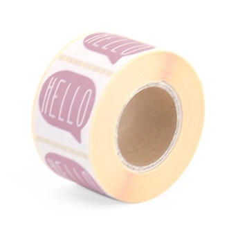 sticker hello rosa 4 cm